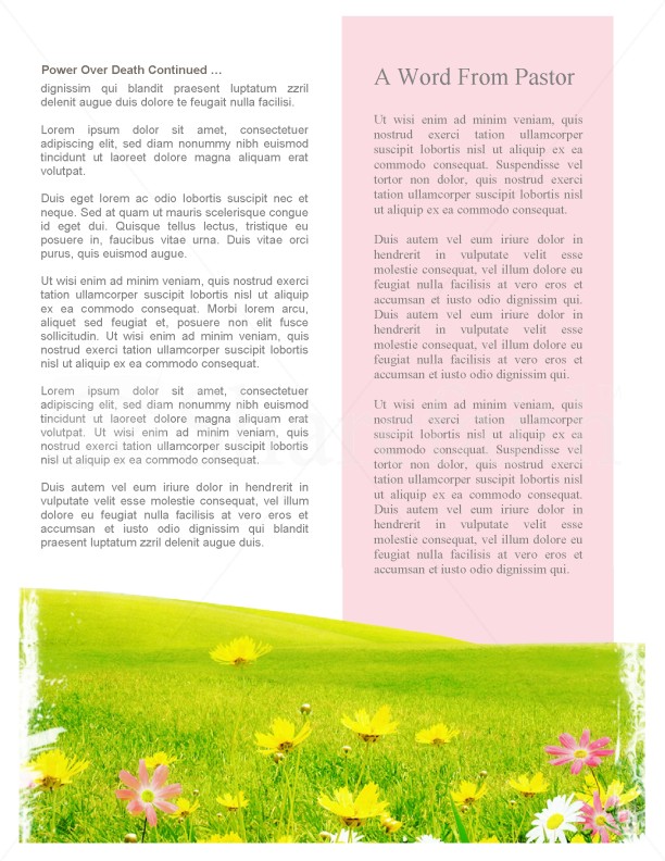 Spring Newsletter Template Newsletter Templates