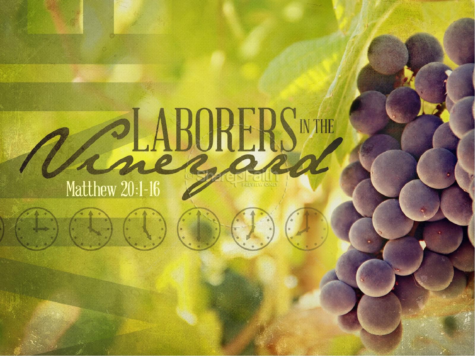Laborers In The Vineyard PowerPoint Template PowerPoint Sermons Laborers In The Vineyard PowerPoint Template PowerPoint Sermons