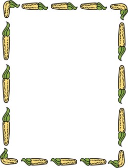 Indian Corn Border | Thanksgiving Borders