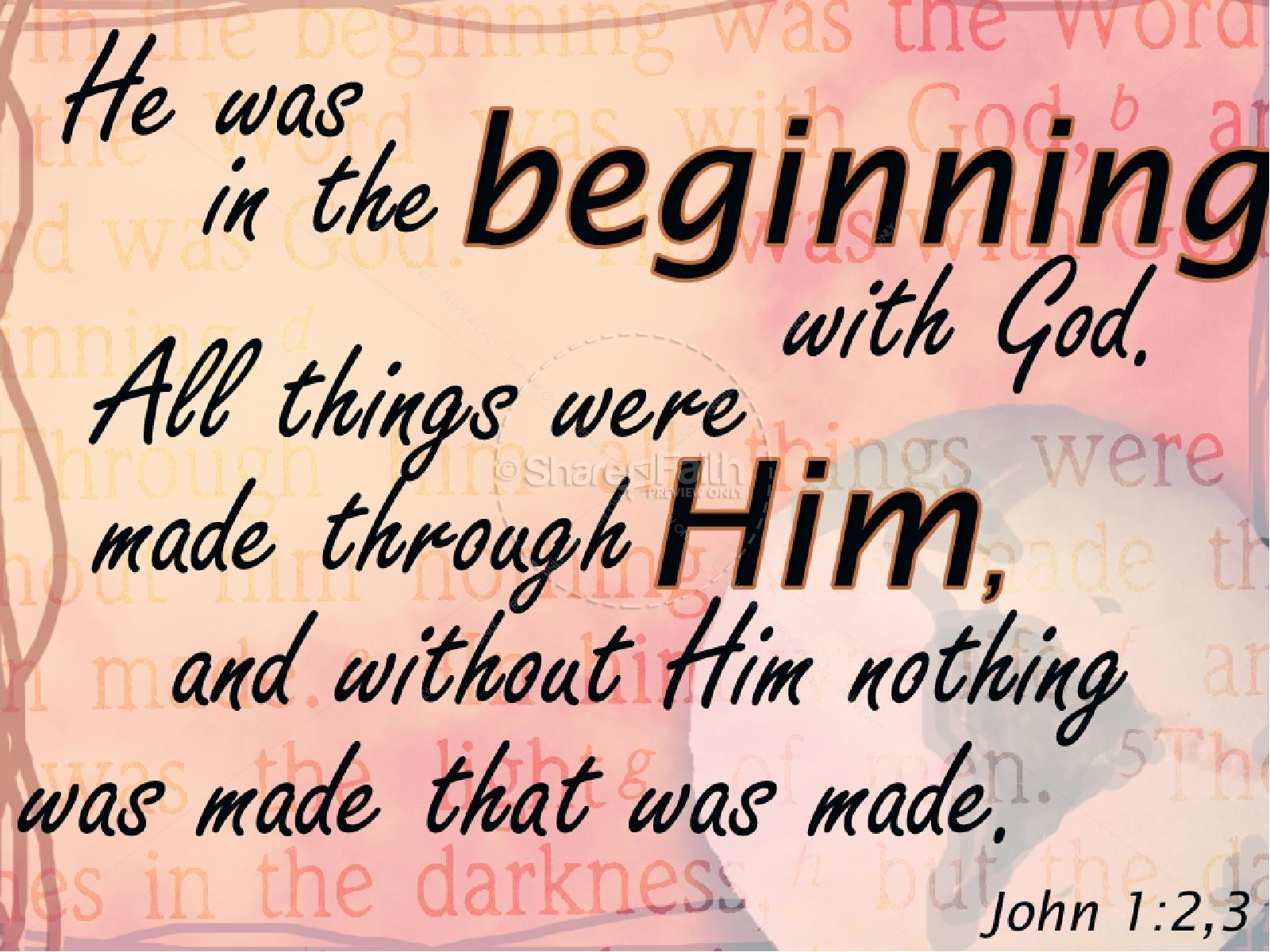 ShareFaith Media » In The Beginning PowerPoint – ShareFaith Media