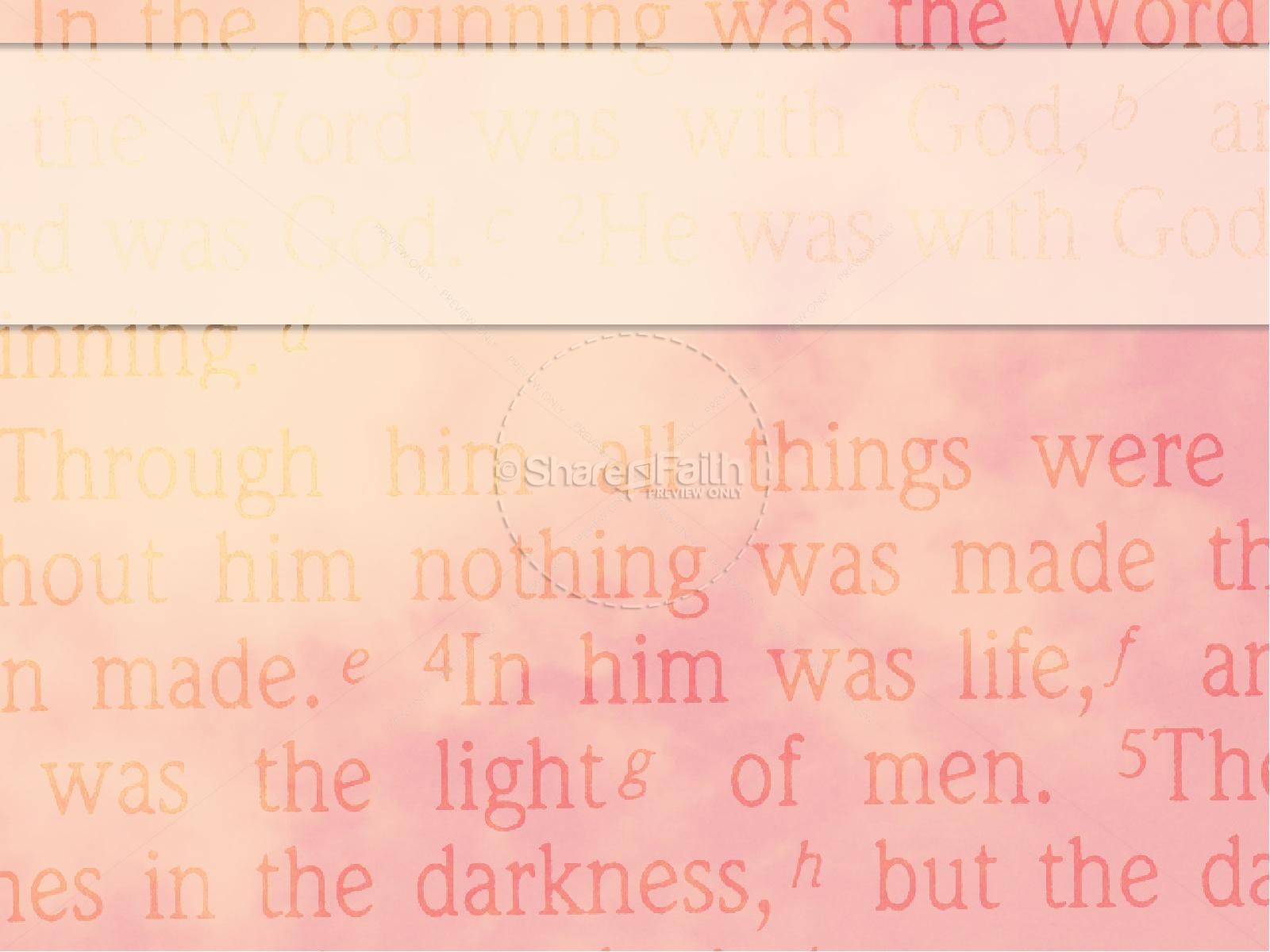 ShareFaith Media » In The Beginning PowerPoint – ShareFaith Media