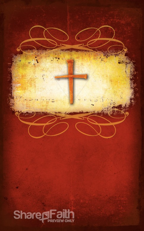 Holy Communion Church Bulletin Cover | Cross Bulletin Covers