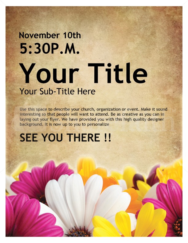 Womens Retreat Church Event Flyer