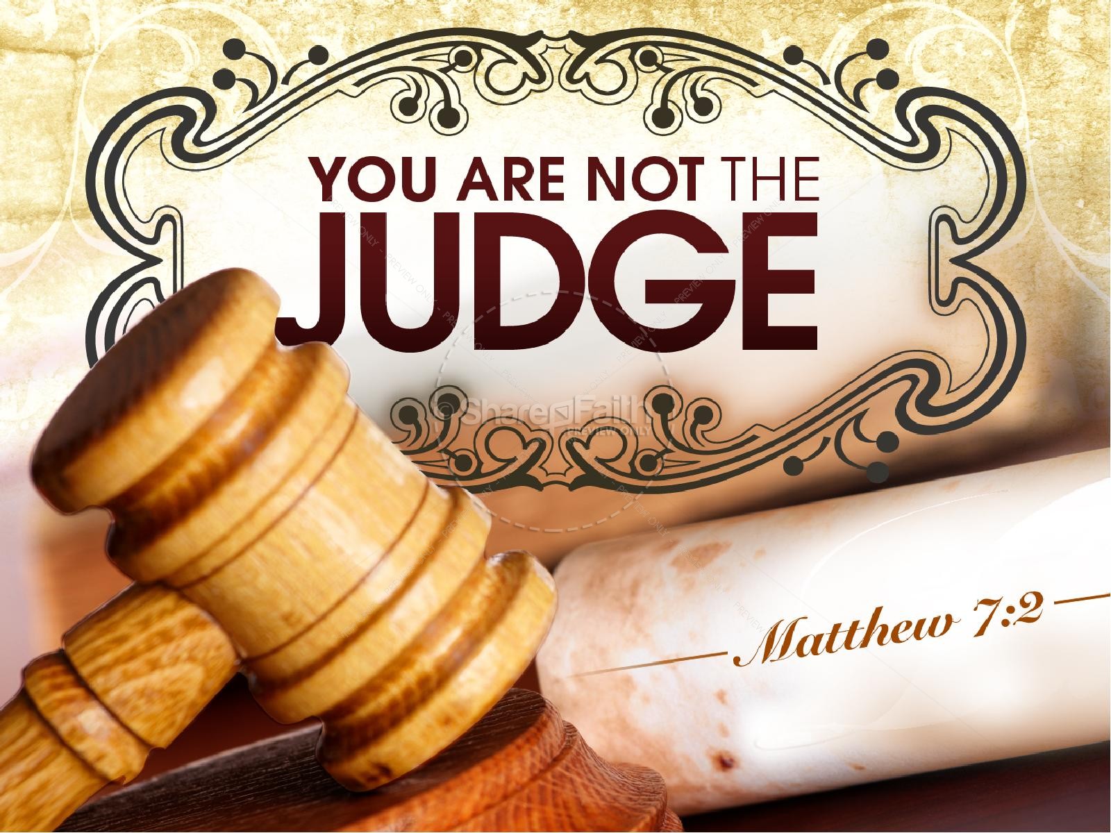 ShareFaith Media » Judge PowerPoint Sermon – ShareFaith Media