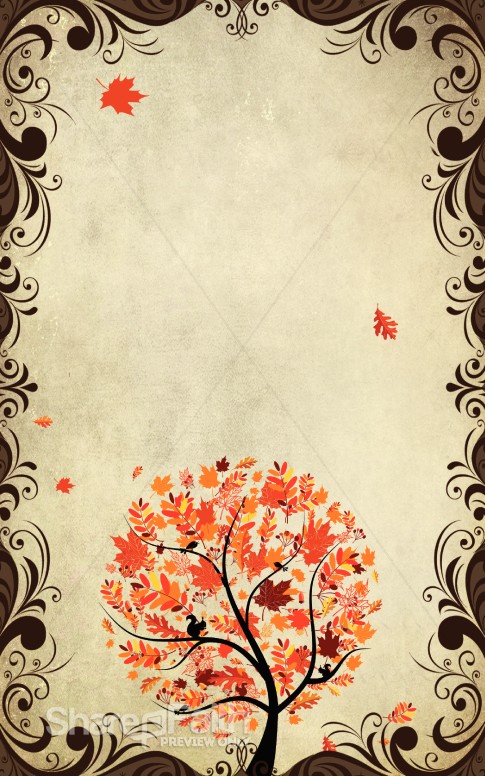 Fall Tree Church Bulletin | Harvest Fall Church Bulletin Covers