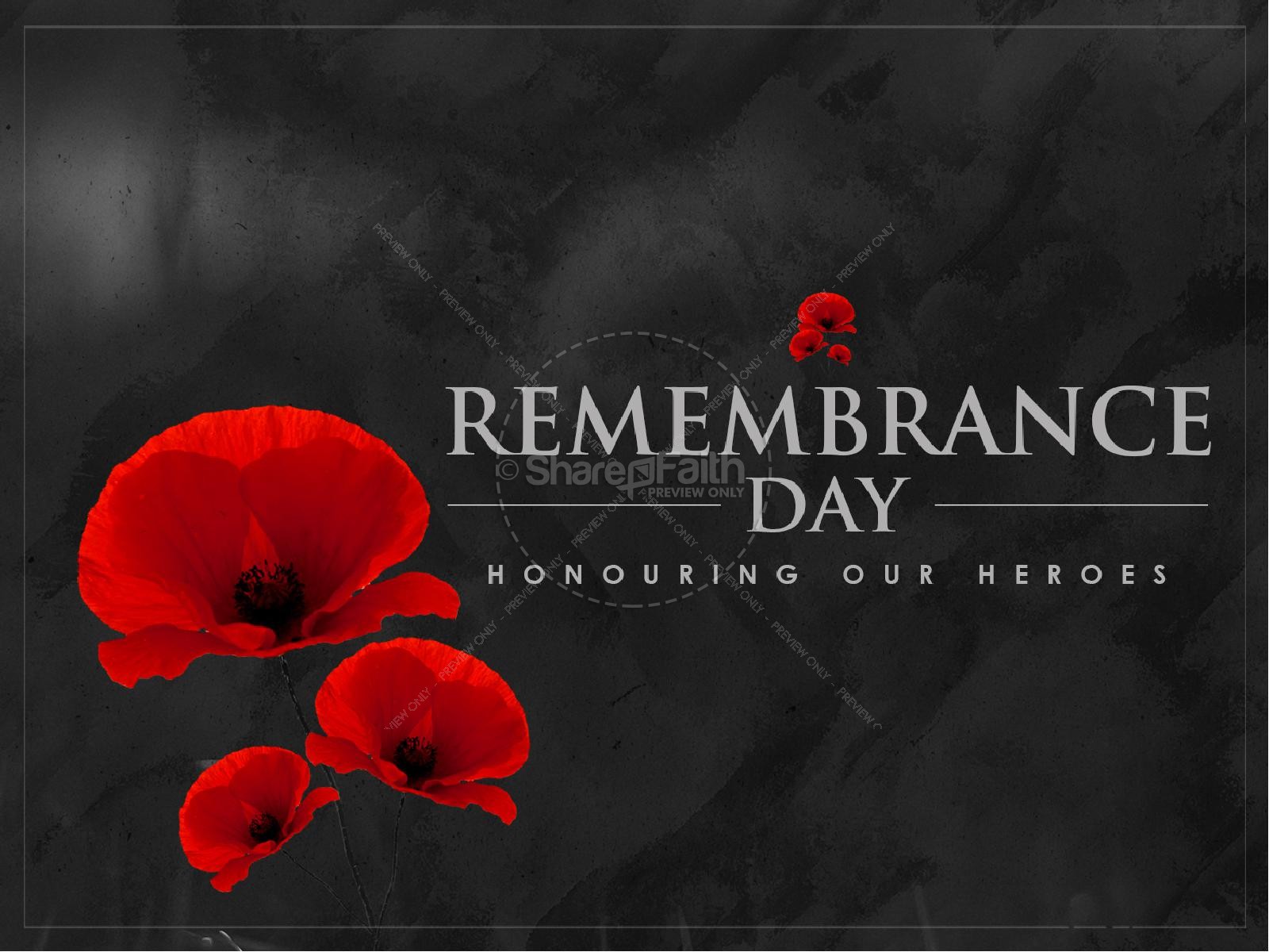 Remembrance Day Church PowerPoint Template