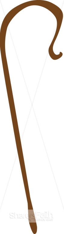 Shepherd Staff Clipart