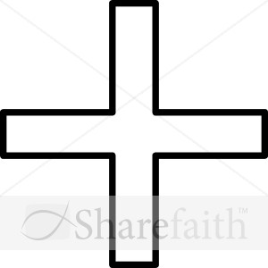 Simple Equal Sided Cross | Cross Clipart