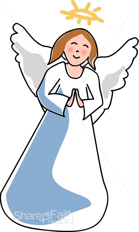 Friendly Angel Child | Angel Clipart