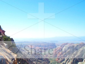 Southwestern Landscape with Cross Watermark | Cross Backgrounds